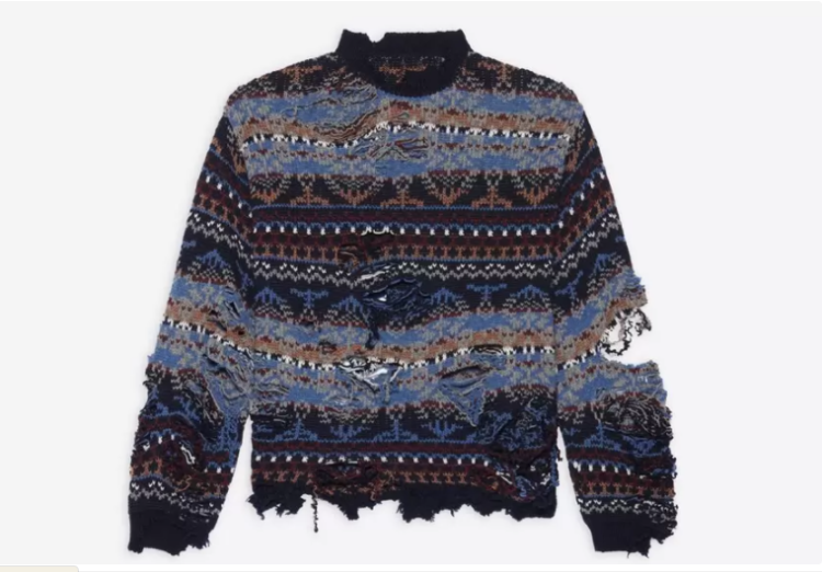 Balenciaga saca al mercado suéter roto por más de 1.000 dólares