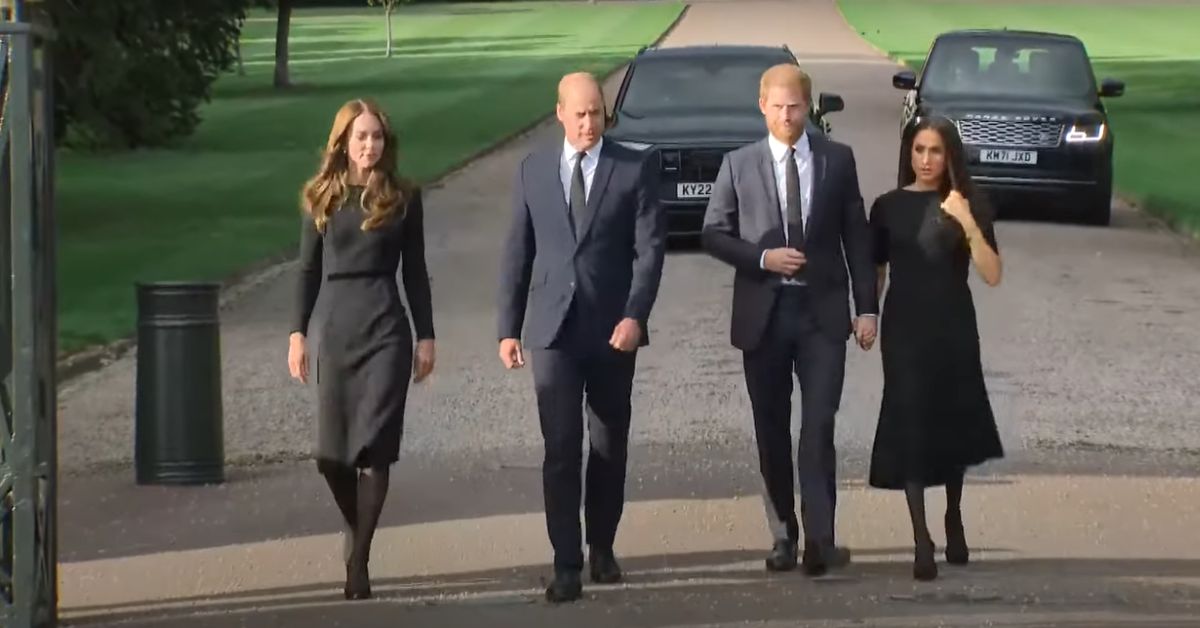 William y Harry aparecen juntos en compañía de sus esposas en Windsor