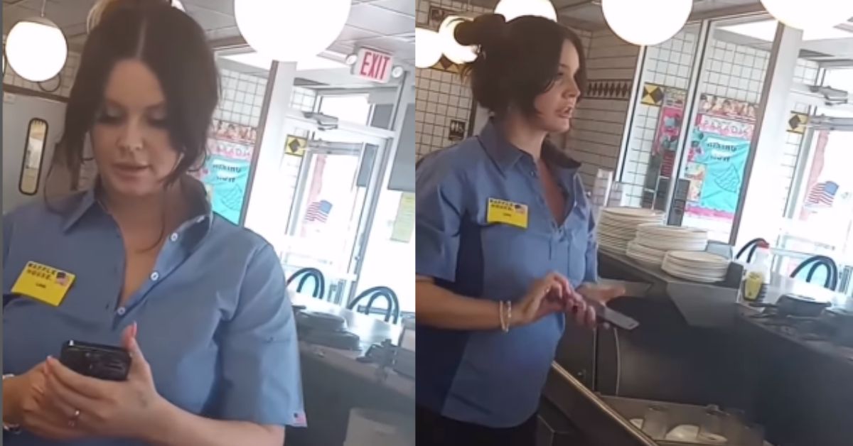 Reconocen a Lana del Rey trabajando como mesera en una cafetería