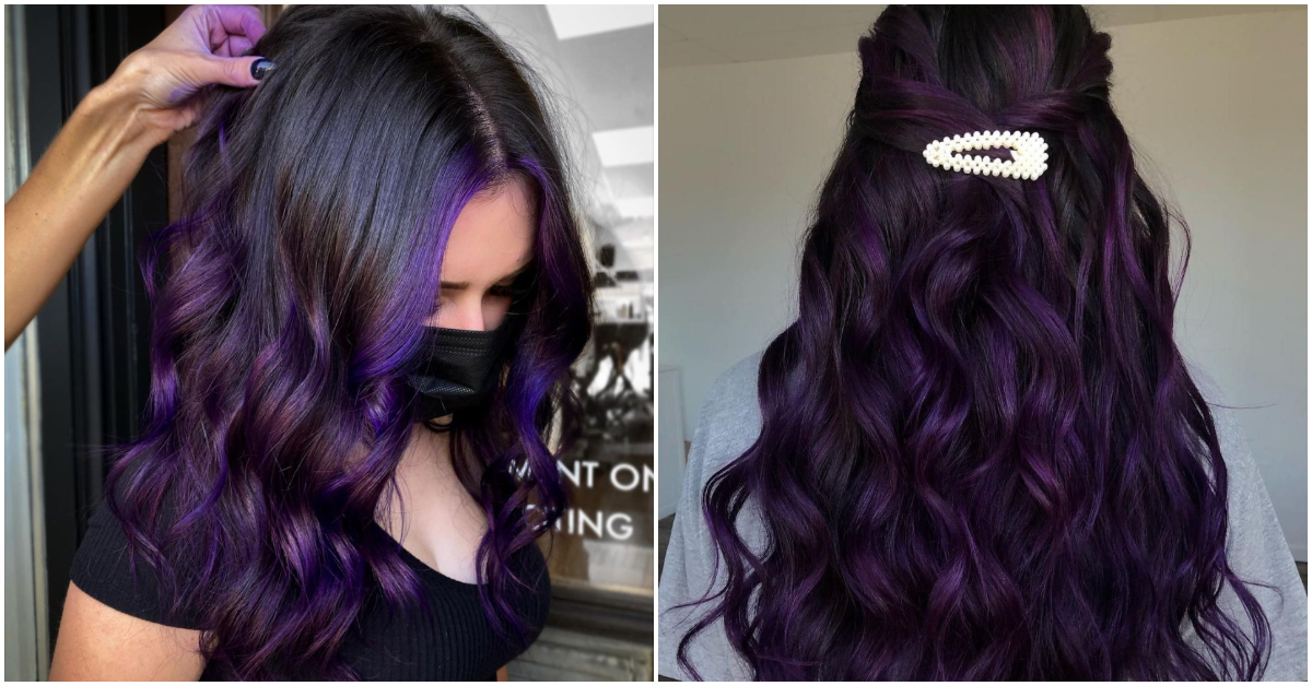 Con el tinte negro violeta puedes oscurecer tu pelo de una forma cool