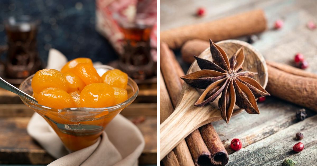 Prepara un dulce de nísperos en almíbar y esencia de anís estrellado