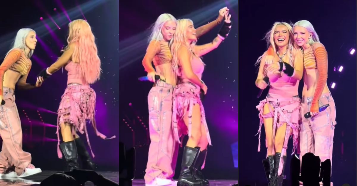 El coqueto baile que protagonizaron Karol G y Young Miko en un concierto