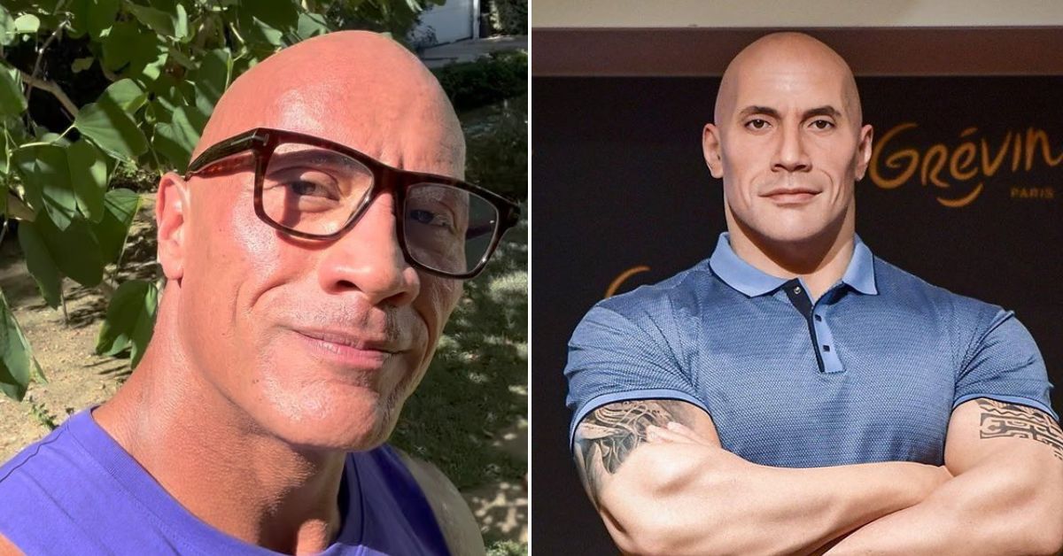 La Roca sorprendió a fans mientras visitaban su figura de cera